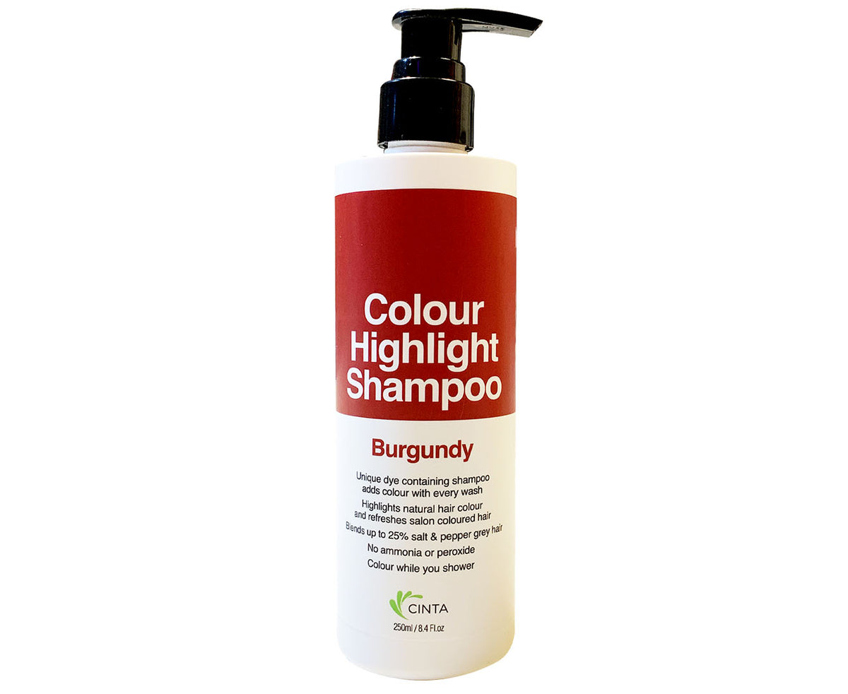 CINTA Colour Highlight Shampoo (250ml) - Burgundy – Cinta Brands